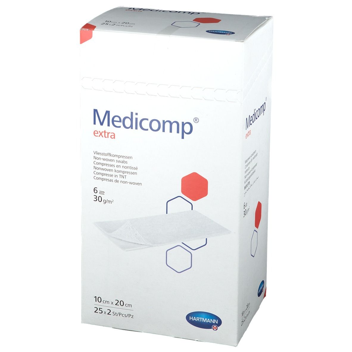 Medicomp® extra 6fach 10 x 20 cm steril 25x2 St - SHOP APOTHEKE