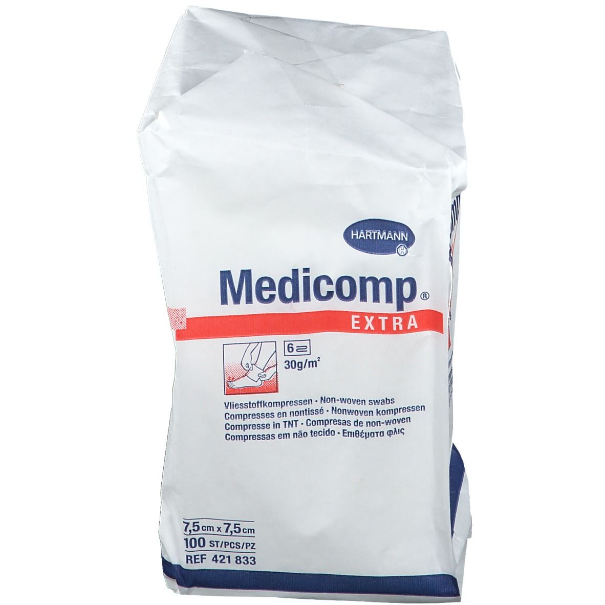 Medicomp® extra Kompressen unsteril 6-fach 7,5 x 7,5 cm 100 St - Shop ...