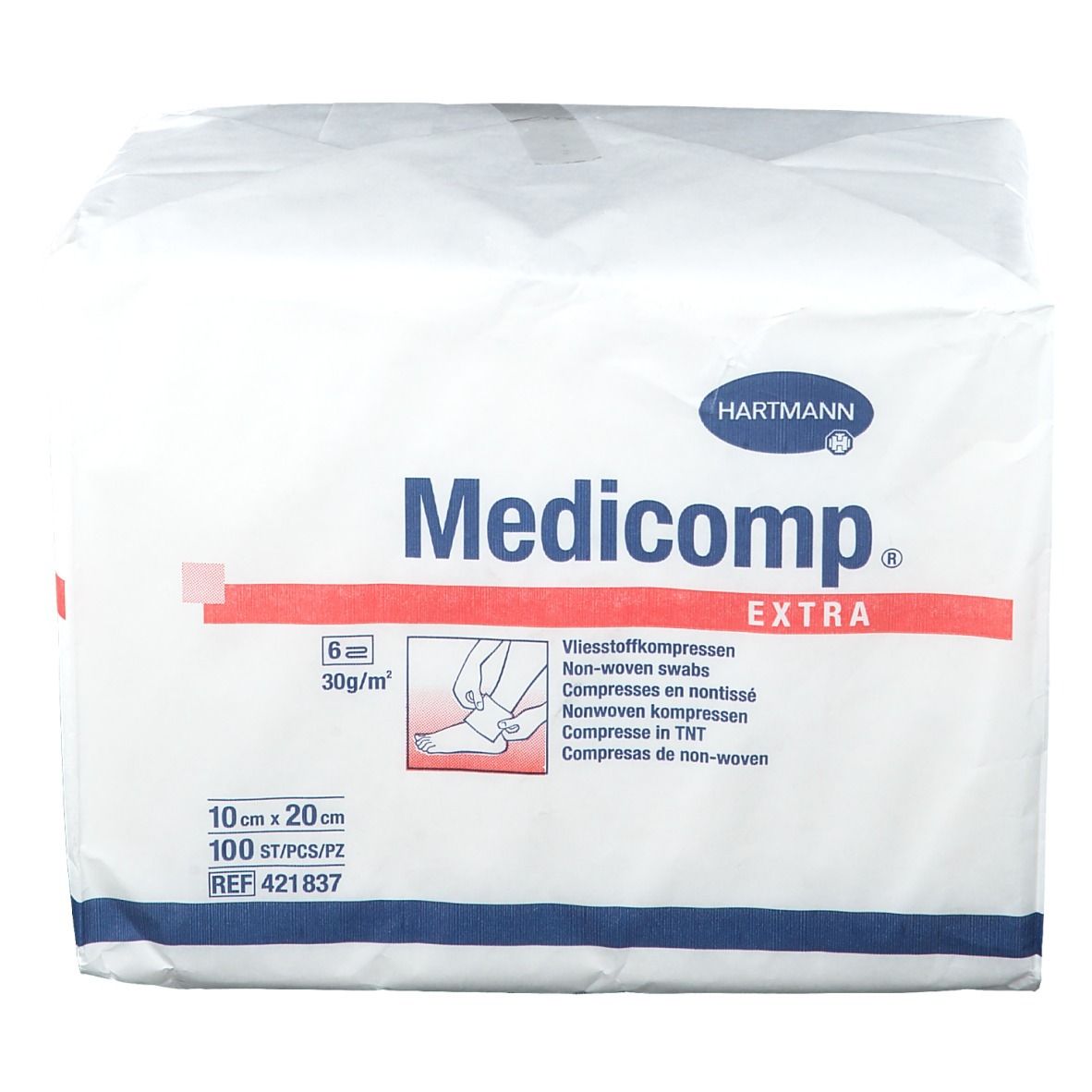 Medicomp® extra Kompressen unsteril 6-fach 10 x 20 cm 100 St - shop ...