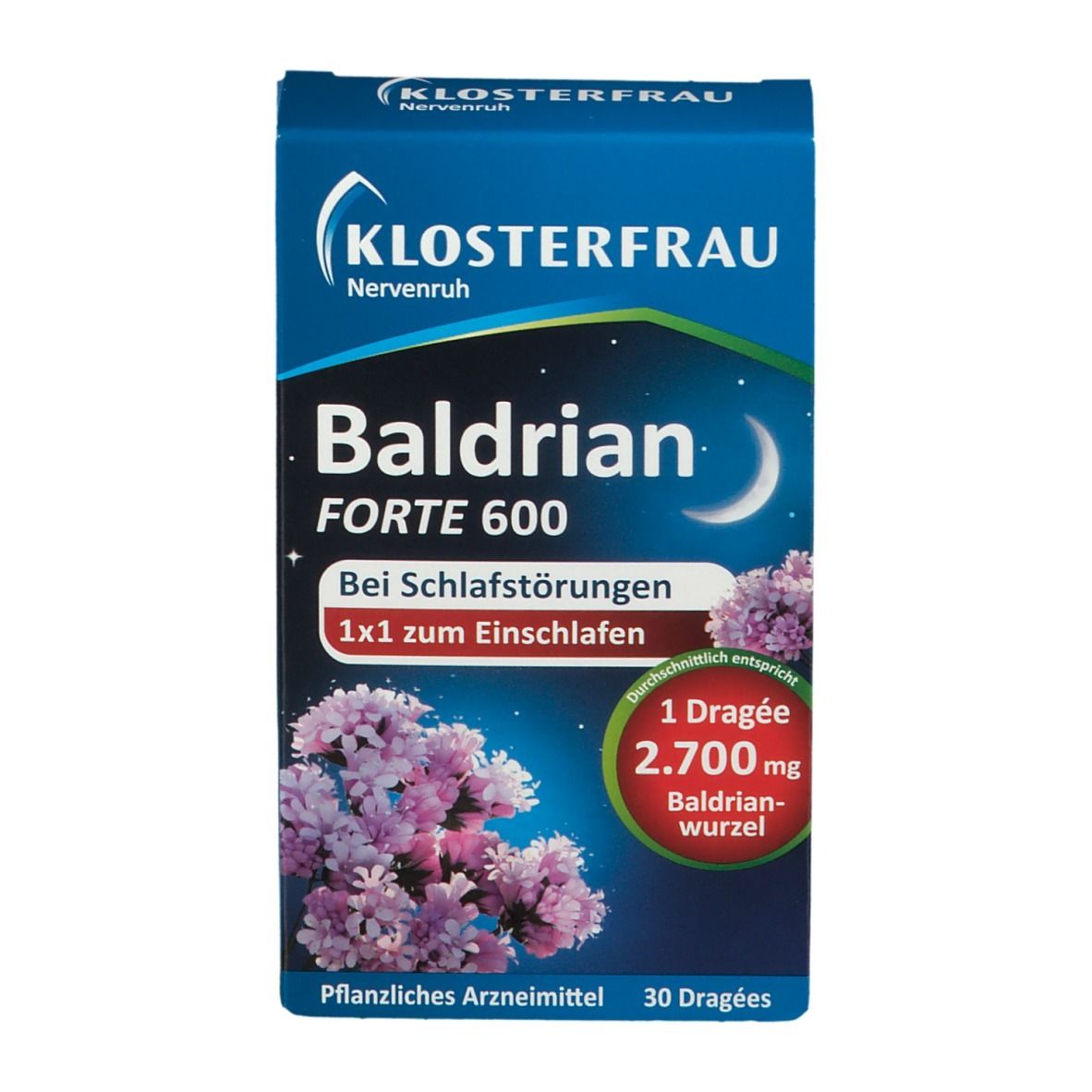 KLOSTERFRAU Nervenruh Baldrian Forte 600 30 St - shop-apotheke.com