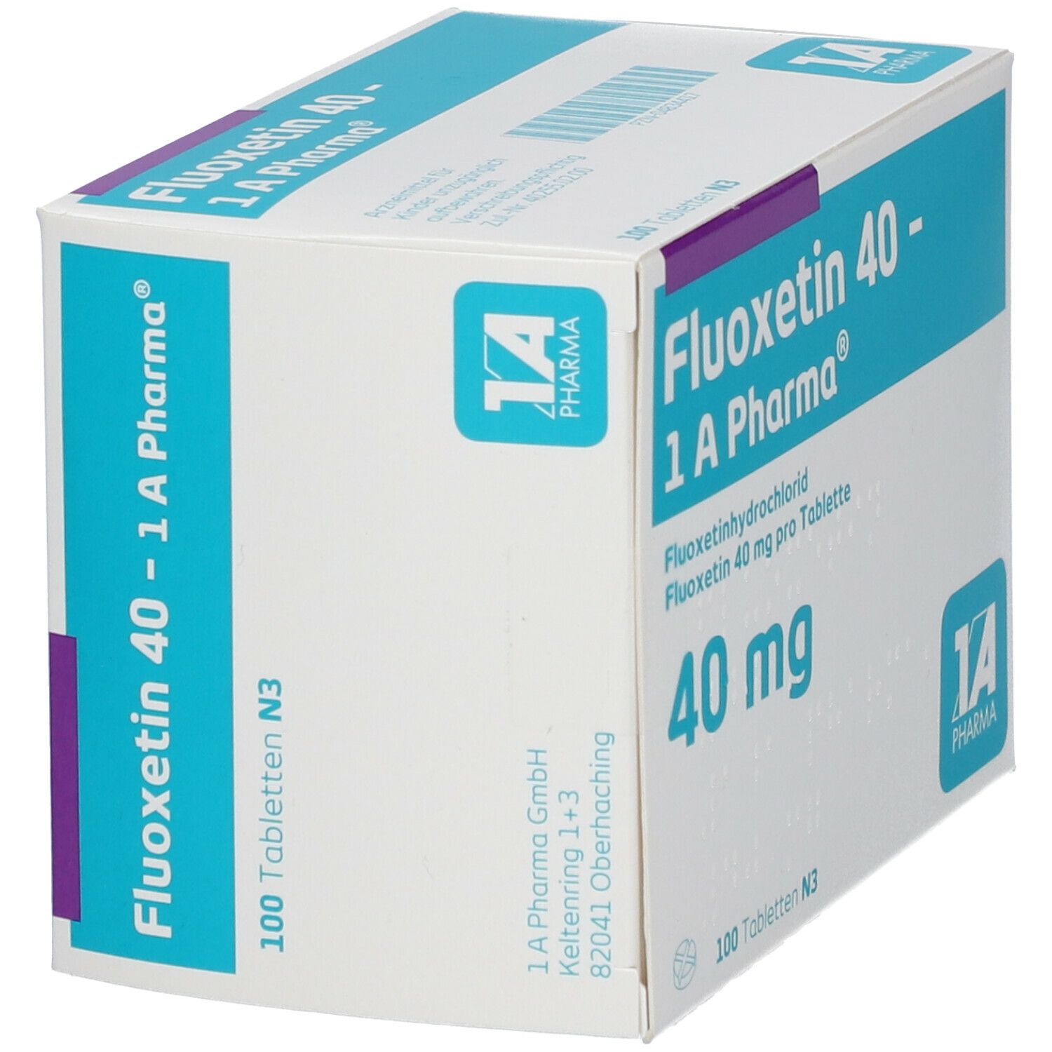 Fluoxetin 40 1A Pharma® 100 St mit dem E-Rezept kaufen - Shop Apotheke