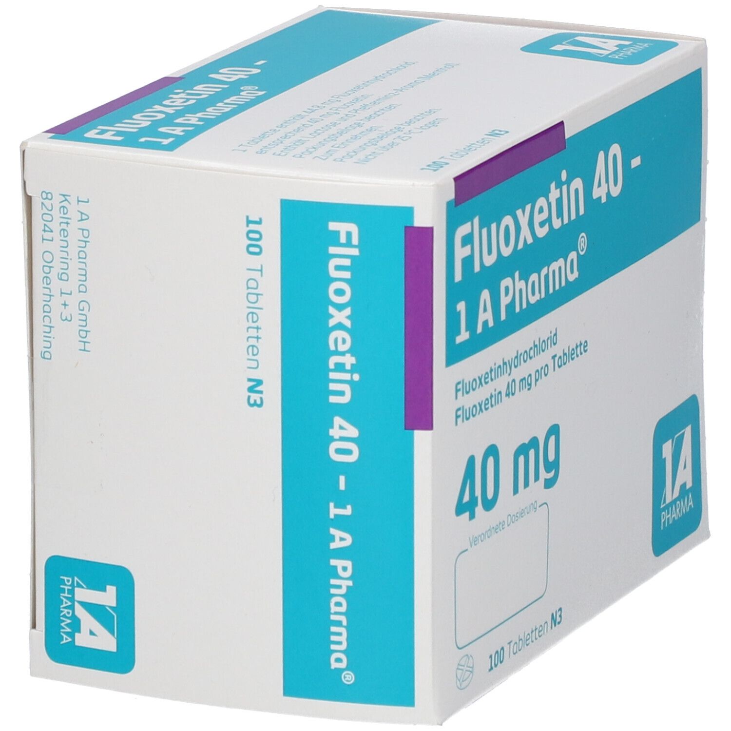 Fluoxetin 40 1A Pharma® 100 St mit dem E-Rezept kaufen - Shop Apotheke
