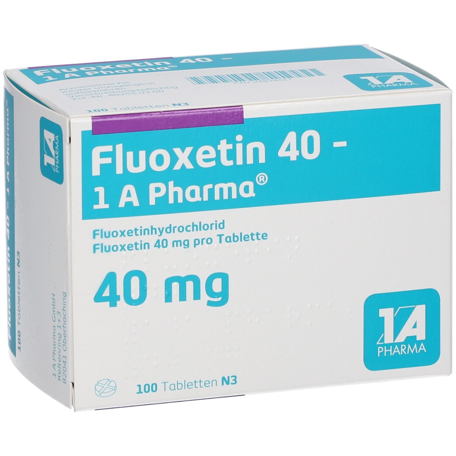 Fluoxetin 40 1A Pharma® 100 St mit dem E-Rezept kaufen - Shop Apotheke