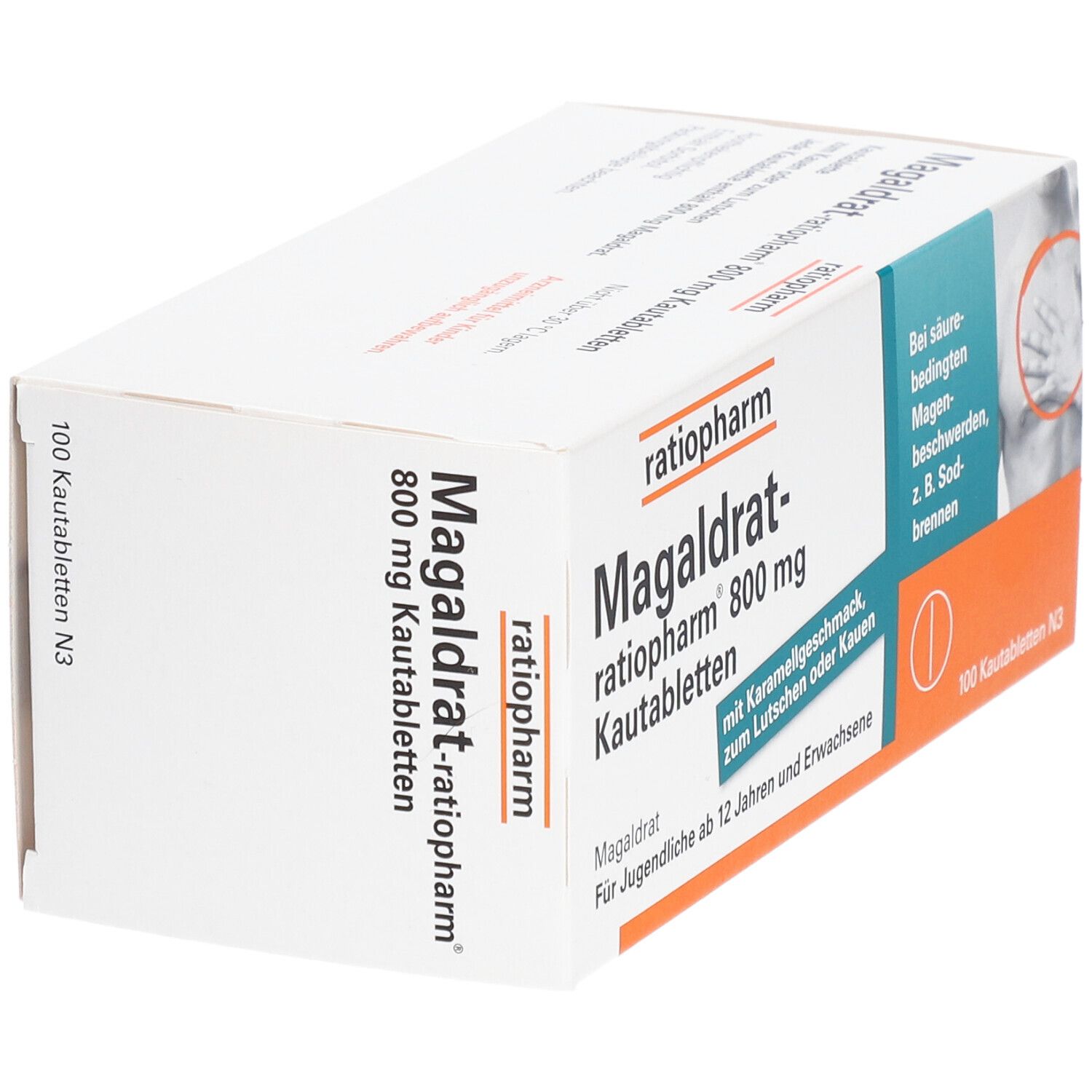 Magaldrat-ratiopharm® 800 mg Kautabletten 100 St - shop-apotheke.com