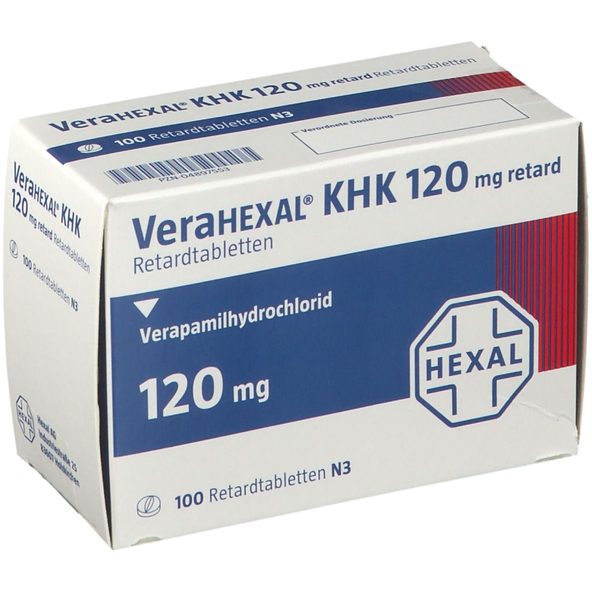 VeraHEXAL® KHK 120 mg 100 St mit dem E-Rezept kaufen - Shop Apotheke