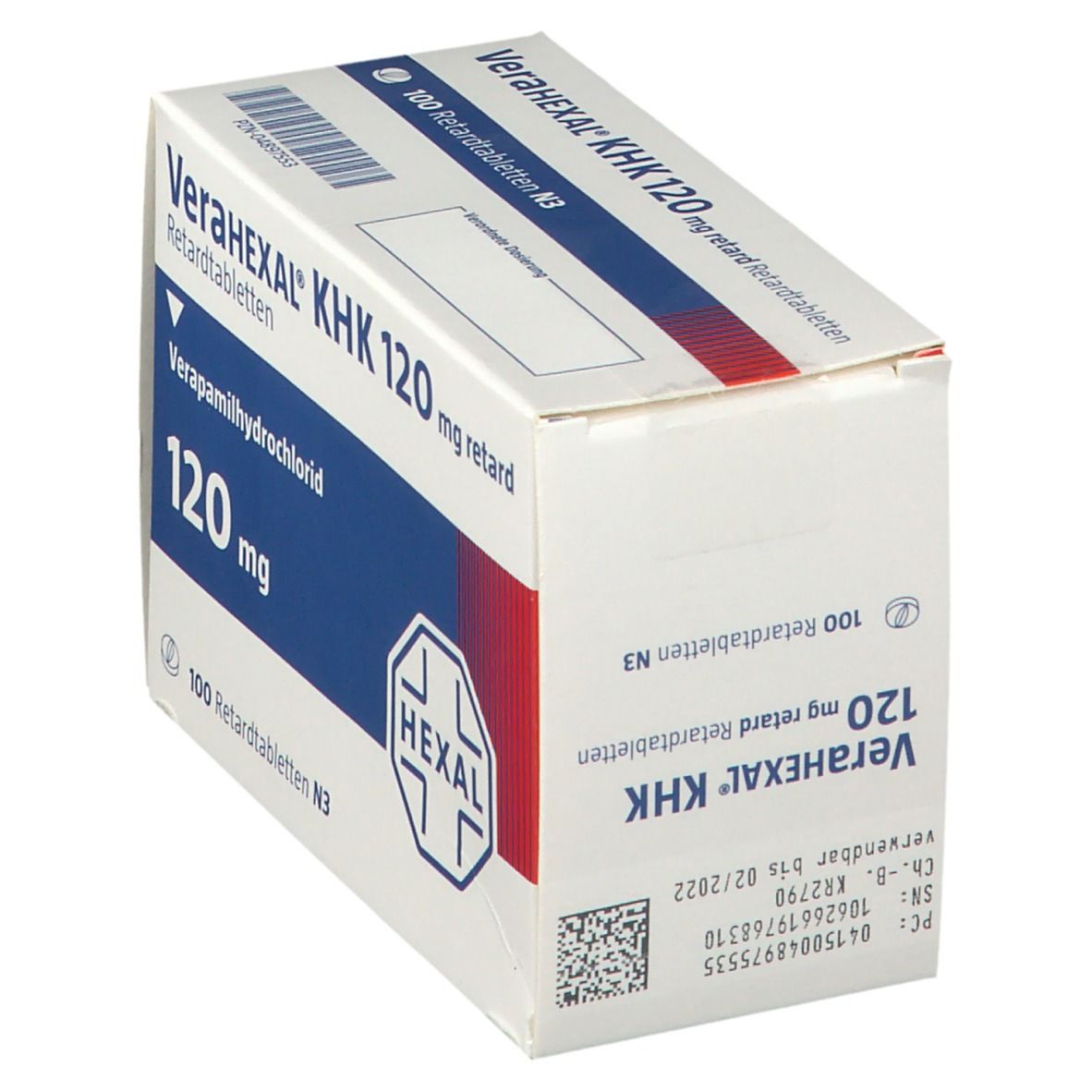 VeraHEXAL® KHK 120 mg 100 St mit dem E-Rezept kaufen - Shop Apotheke