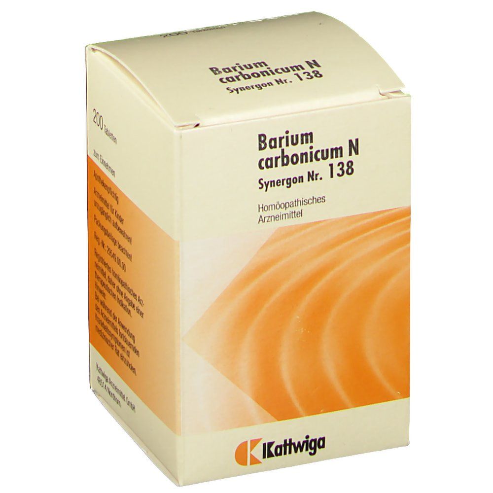 Synergon 138 Barium carb. N Tabletten 200 St - Shop Apotheke