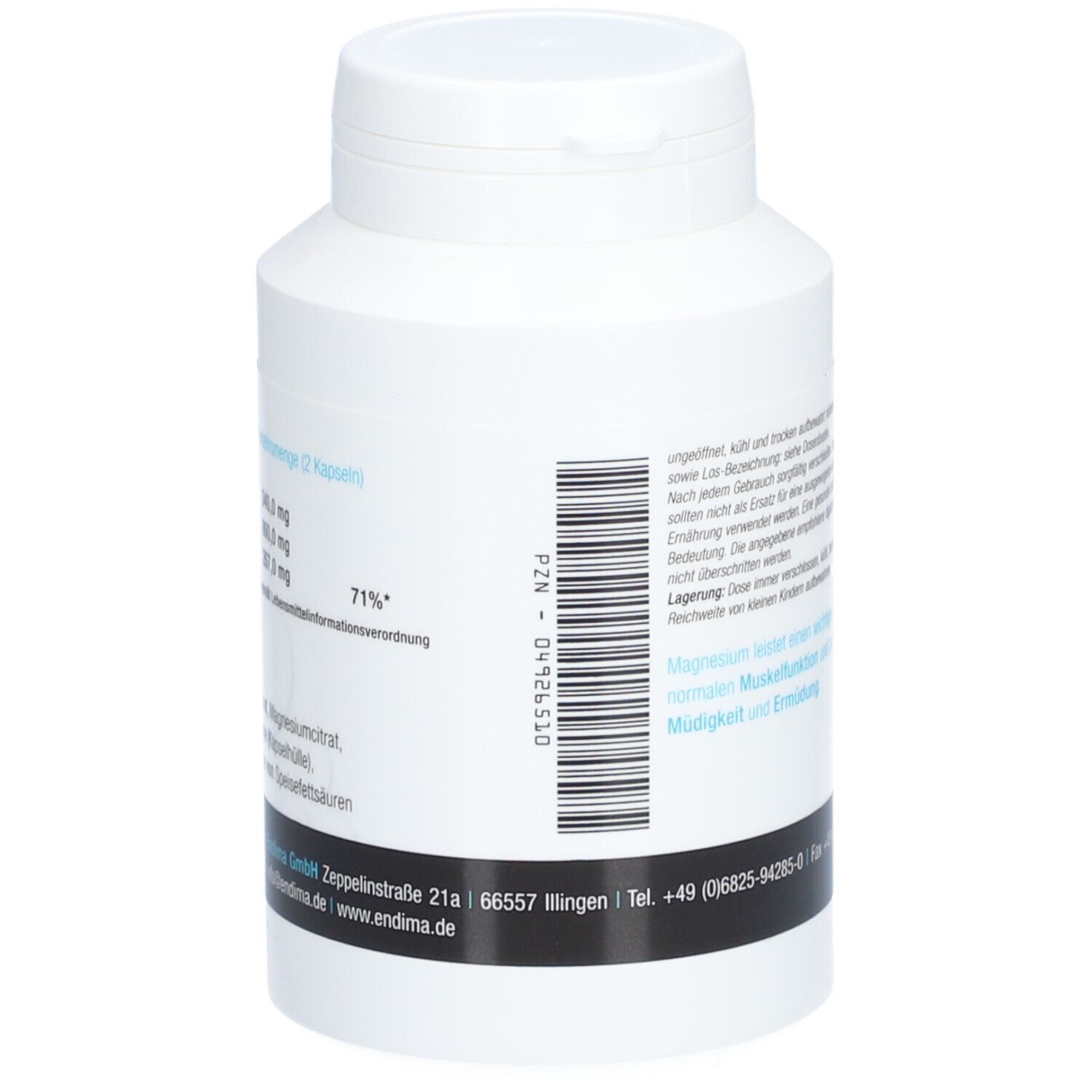 Endima® Magnesium 600 Kapseln 100 St - Shop Apotheke