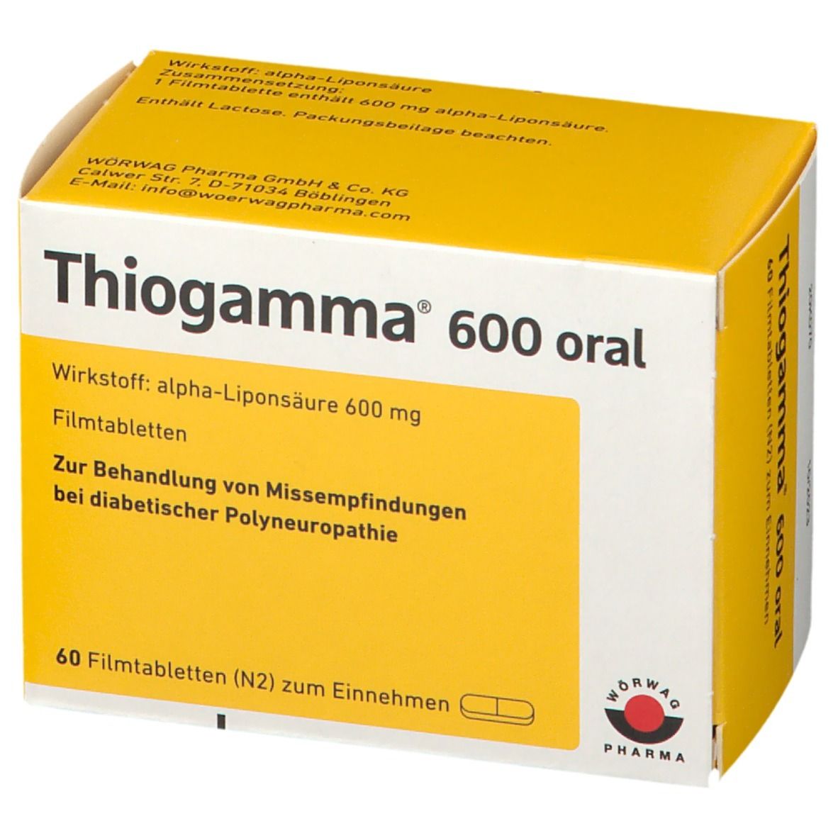 Thiogamma® 600 oral 60 St - shop-apotheke.com