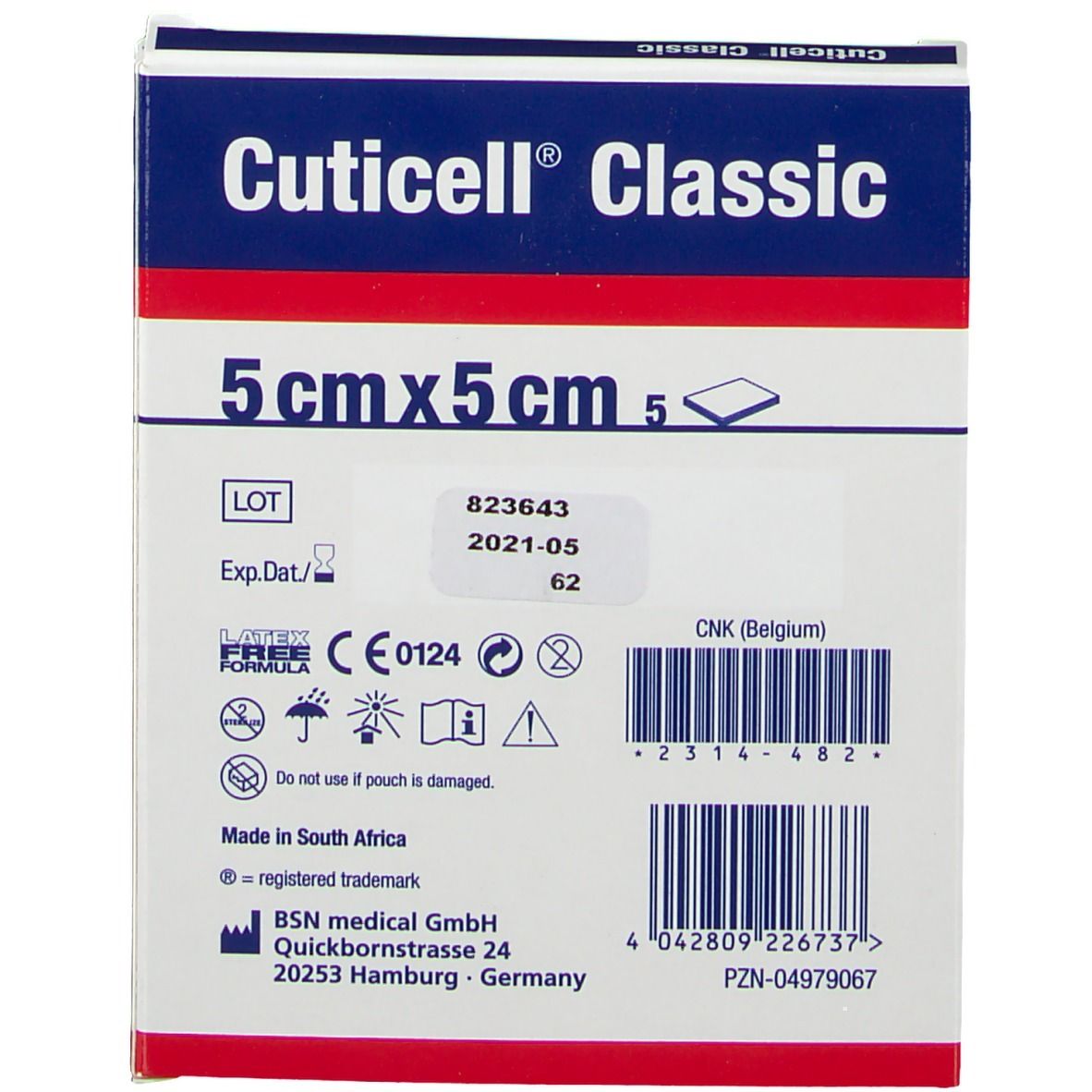 Cuticell® Classic 5 cm x 5 cm 5 St - Shop Apotheke