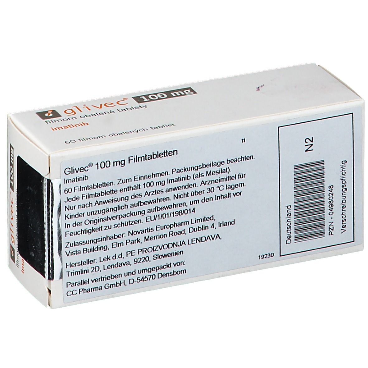 Glivec 100 mg 60 St - shop-apotheke.com