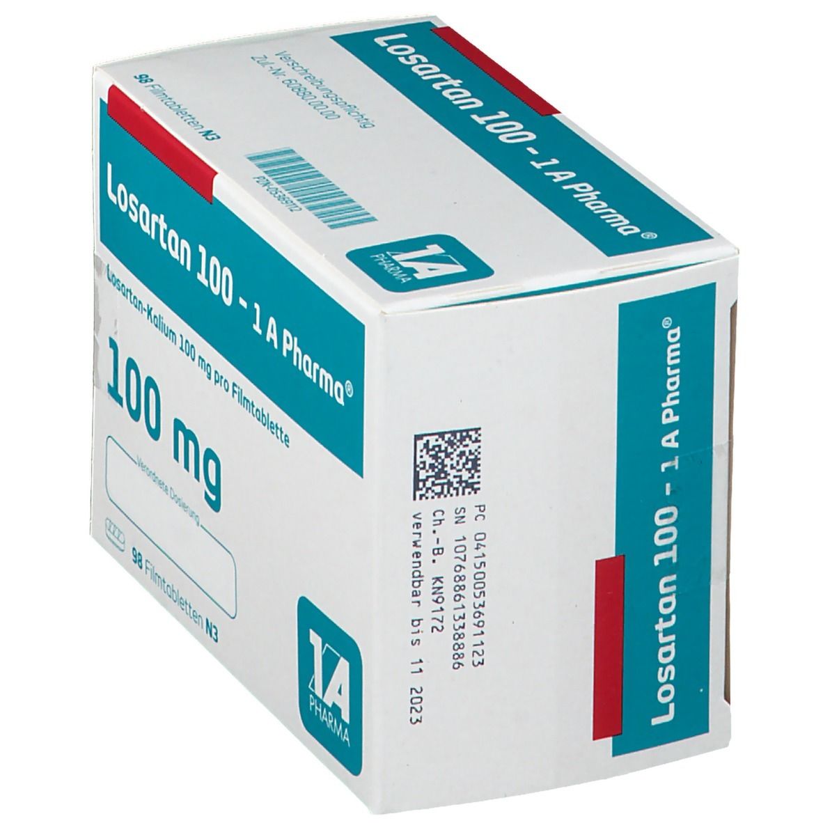 Losartan 100 1A Pharma® 98 St mit dem E-Rezept kaufen - Shop Apotheke