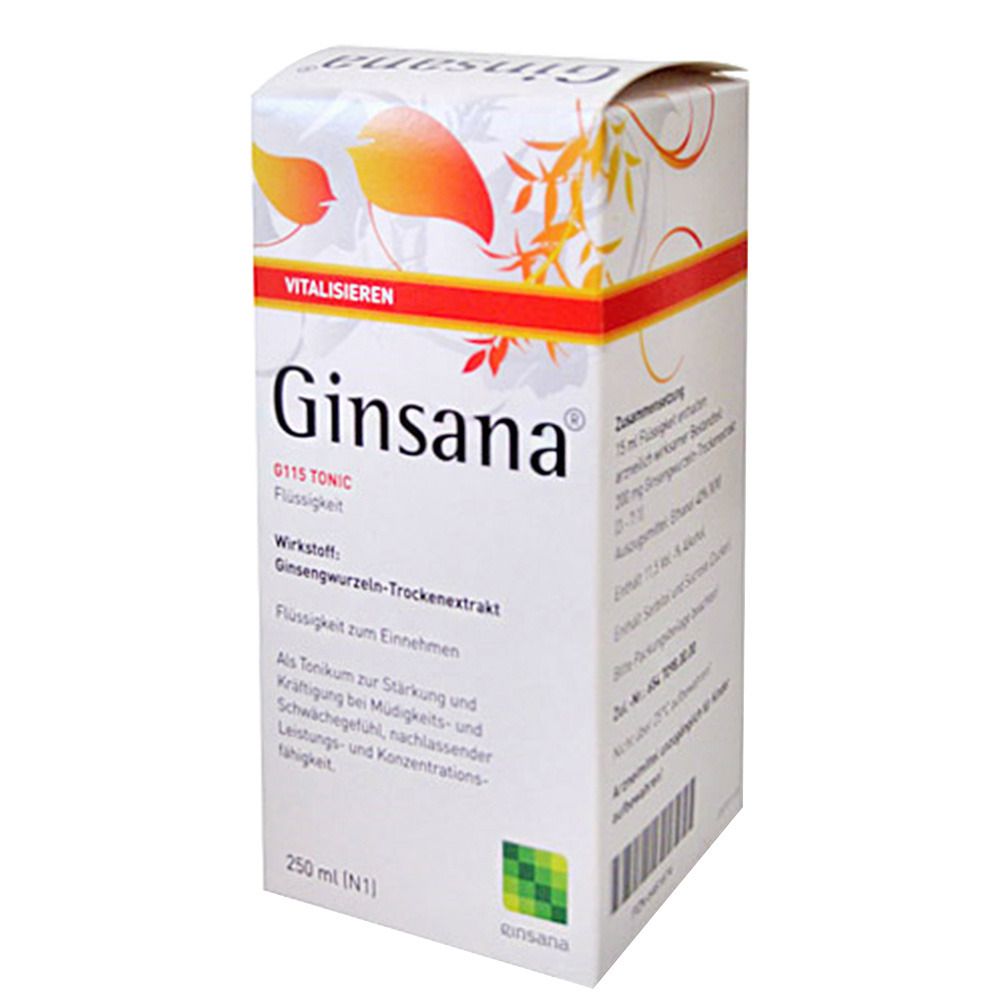 Ginsana G 115 Tonikum 250 ml - Shop Apotheke