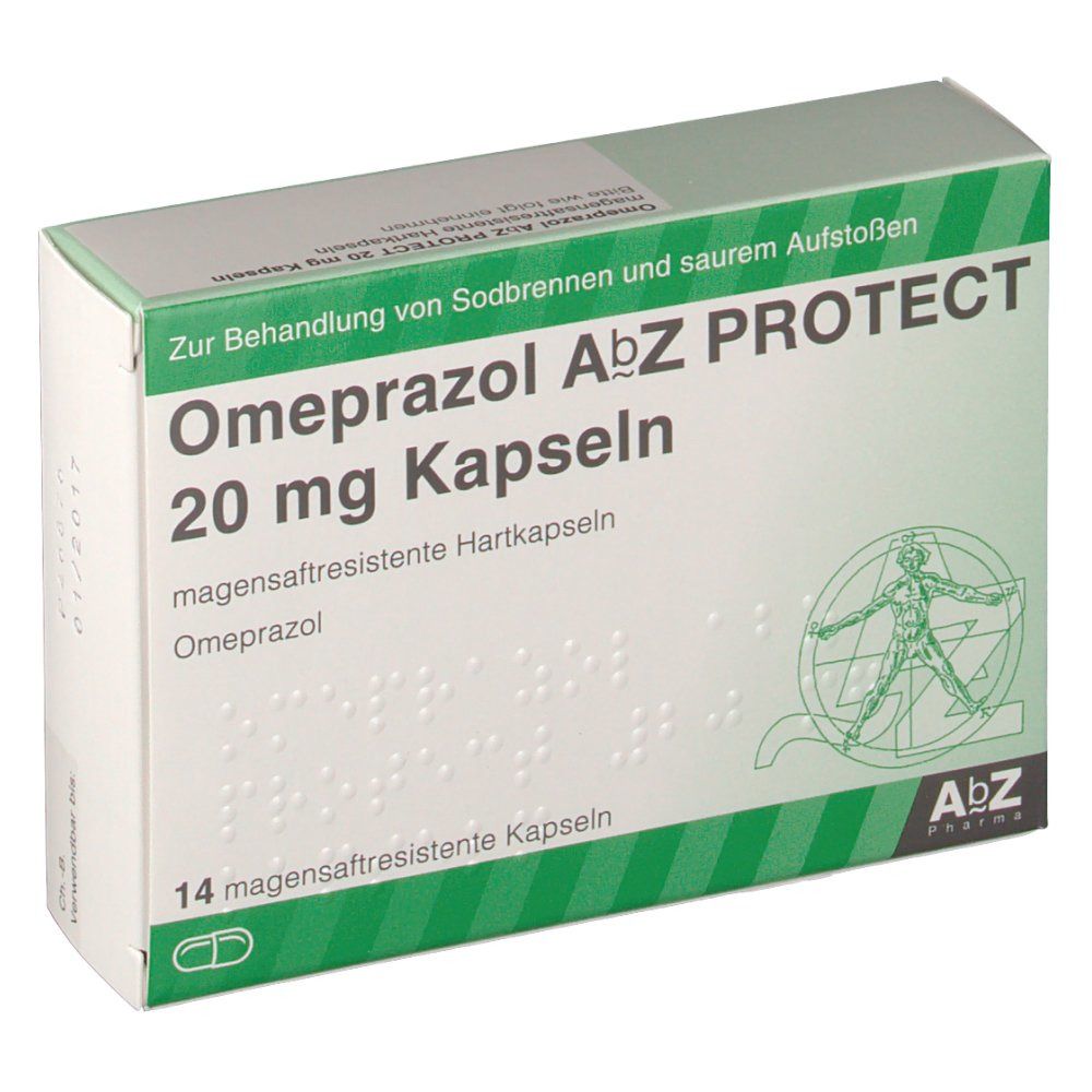 Omeprazol AbZ PROTECT 20 mg Kapseln 14 St - Shop Apotheke