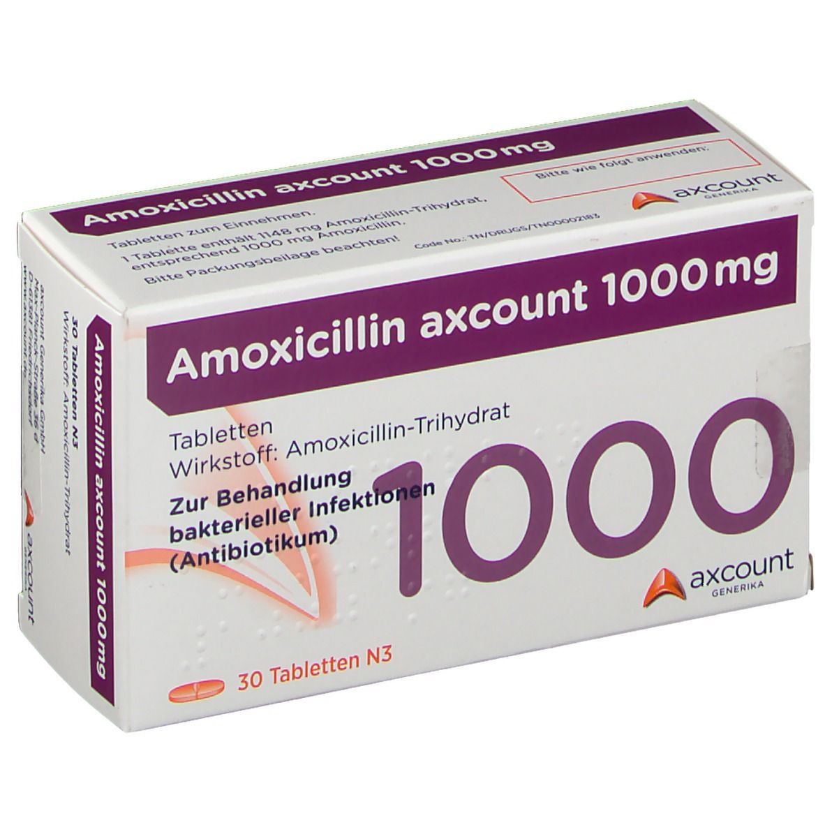 Amoxicillin axcount 100 mg 30 St - shop-apotheke.com