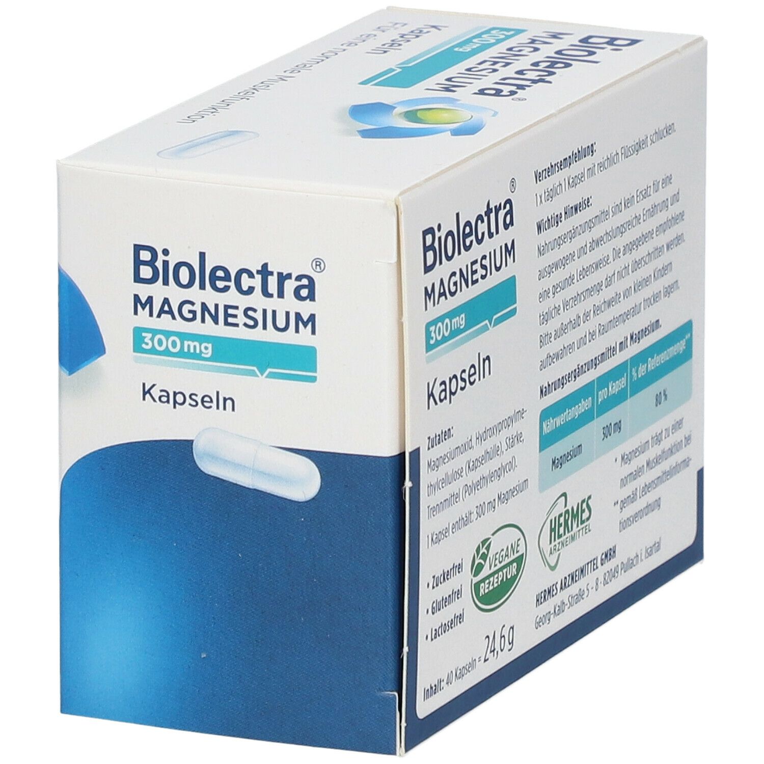 Biolectra® Magnesium 300 mg Kapseln 40 St - shop-apotheke.com