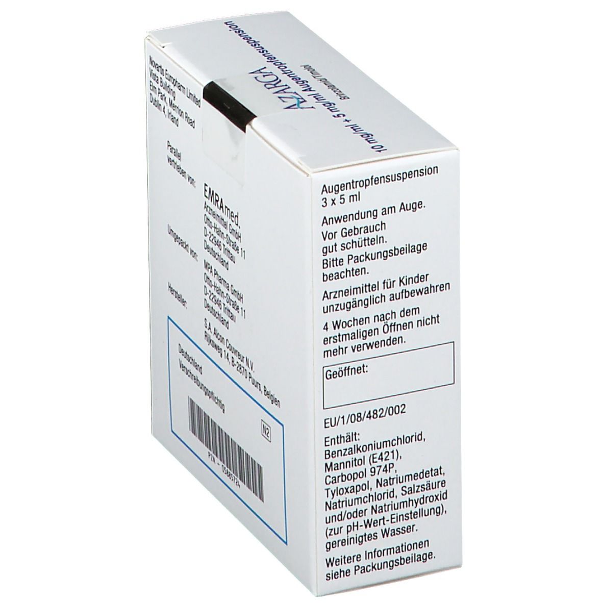 Azarga 10 mg/ml + 5 mg/ml 3x5 ml mit dem E-Rezept kaufen - Shop Apotheke