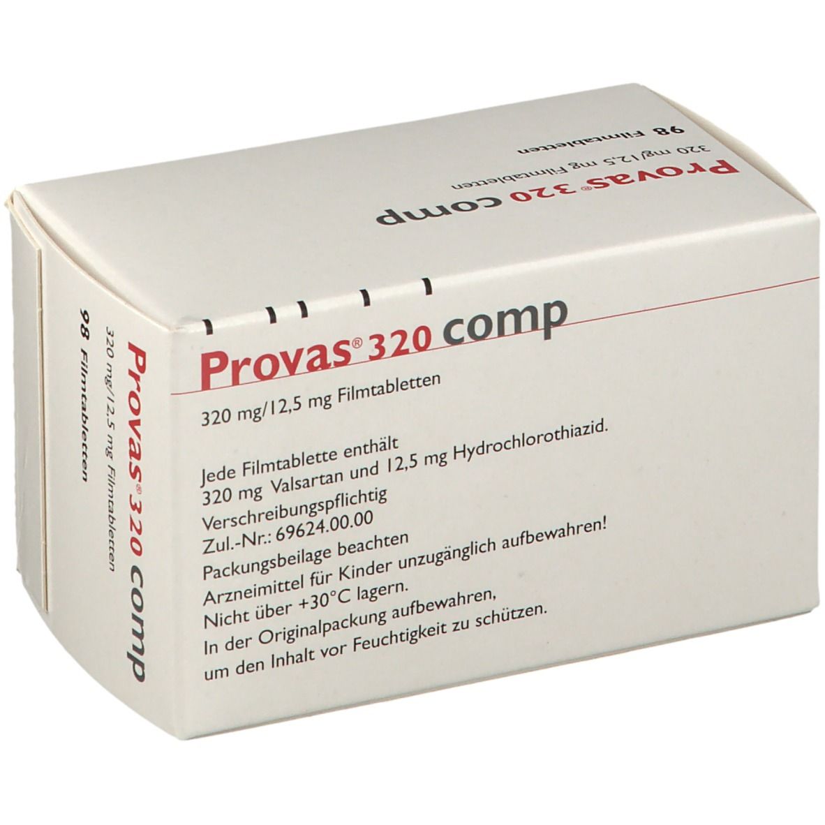 Provas® 320 comp 320 mg/12,5 mg 98 St mit dem E-Rezept kaufen - Shop ...
