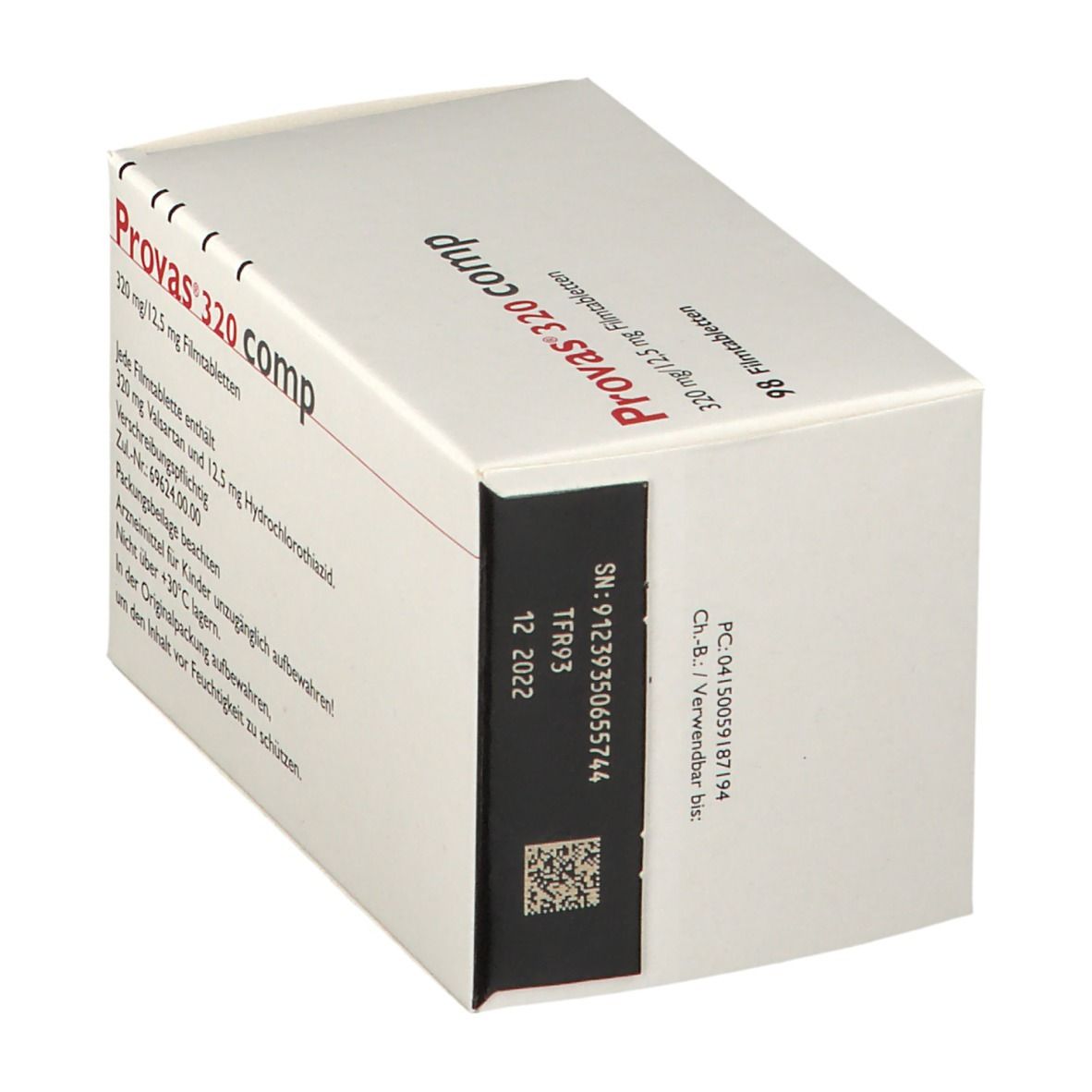 Provas® 320 comp 320 mg/12,5 mg 98 St mit dem E-Rezept kaufen - Shop ...