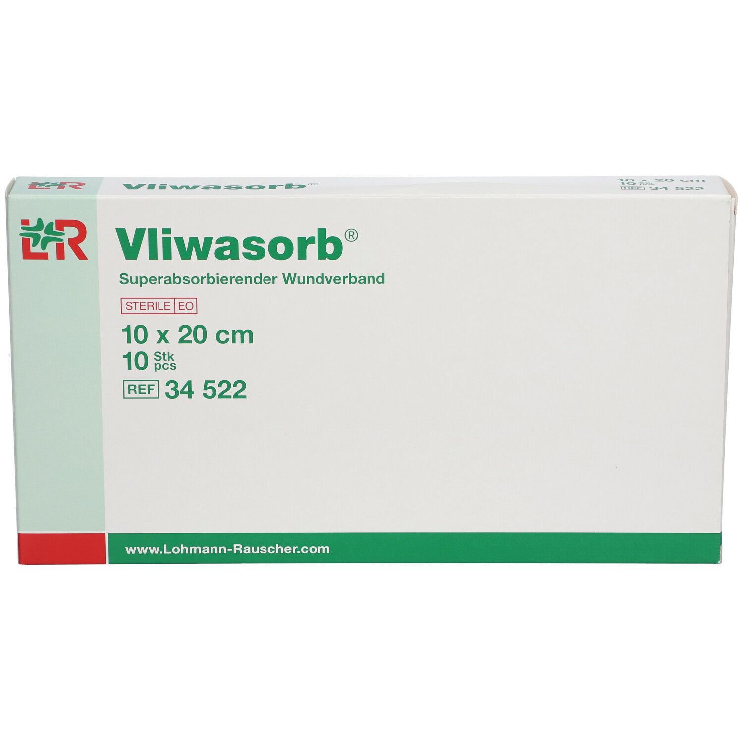 Vliwasorb® superabsorbierender Wundverband 10 x 20 cm steril 10 St ...