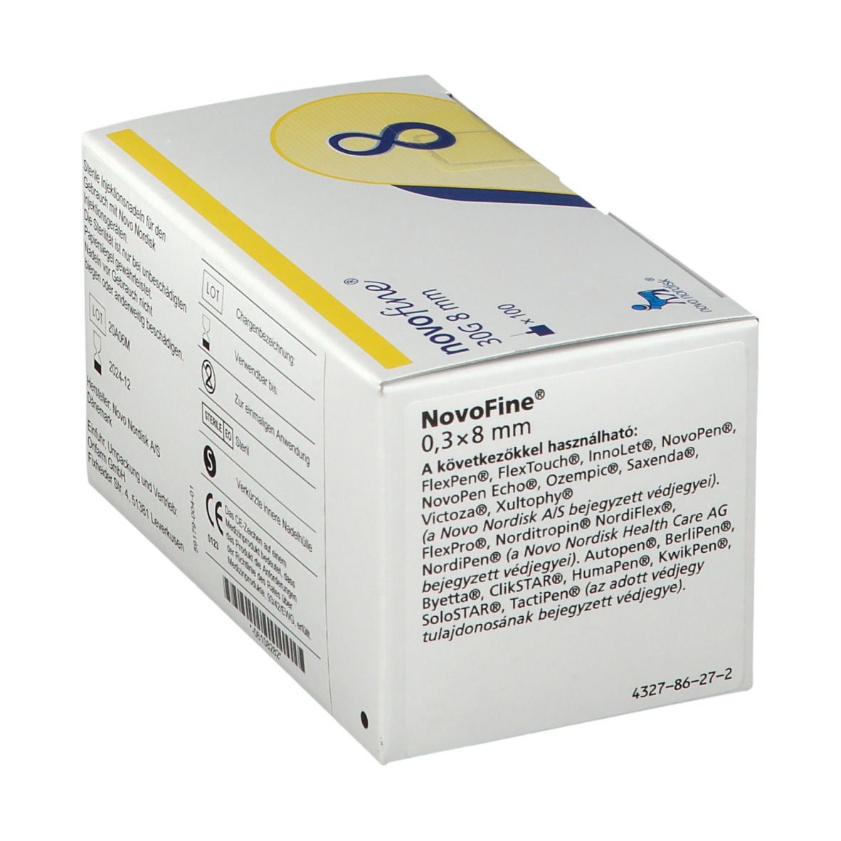 novofine® 8 mm 30 g 100 St - Shop Apotheke