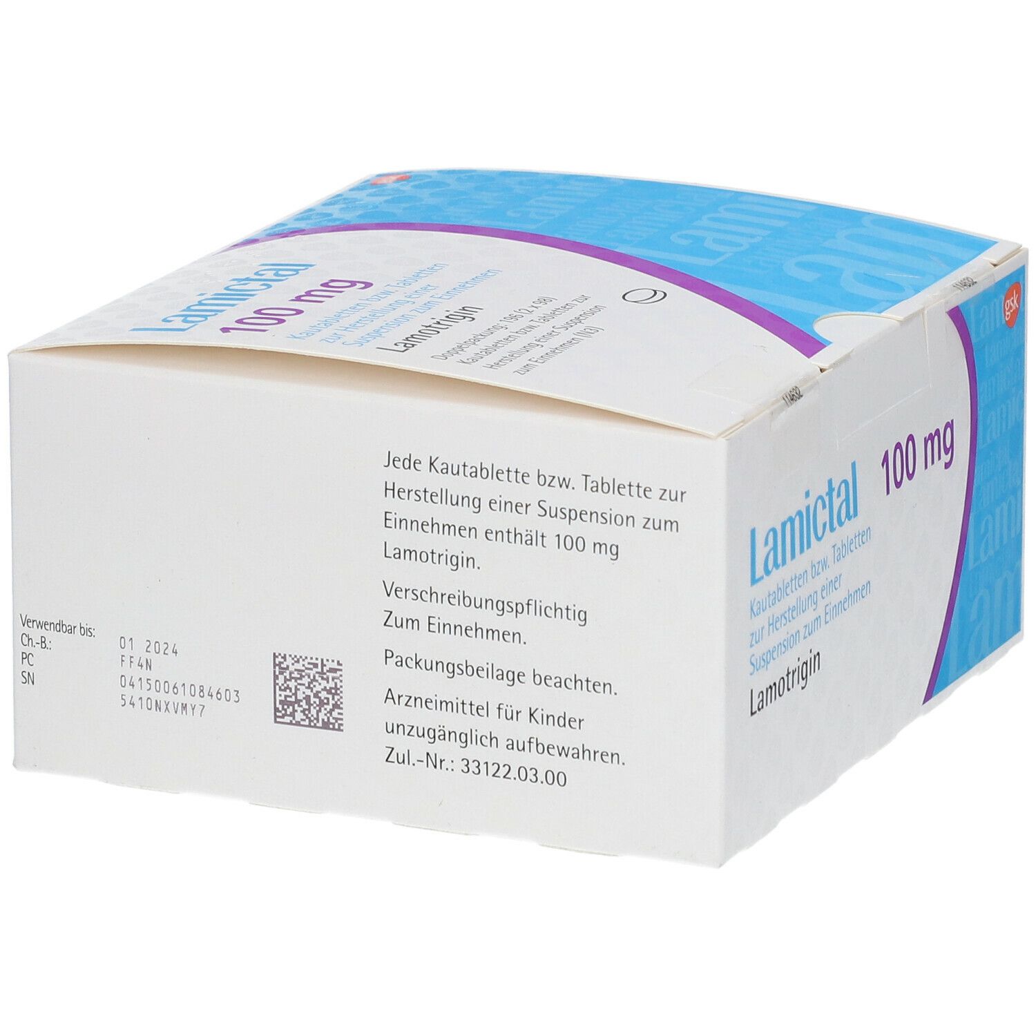 Lamictal 100 mg 2x98 St mit dem E-Rezept kaufen - Shop Apotheke