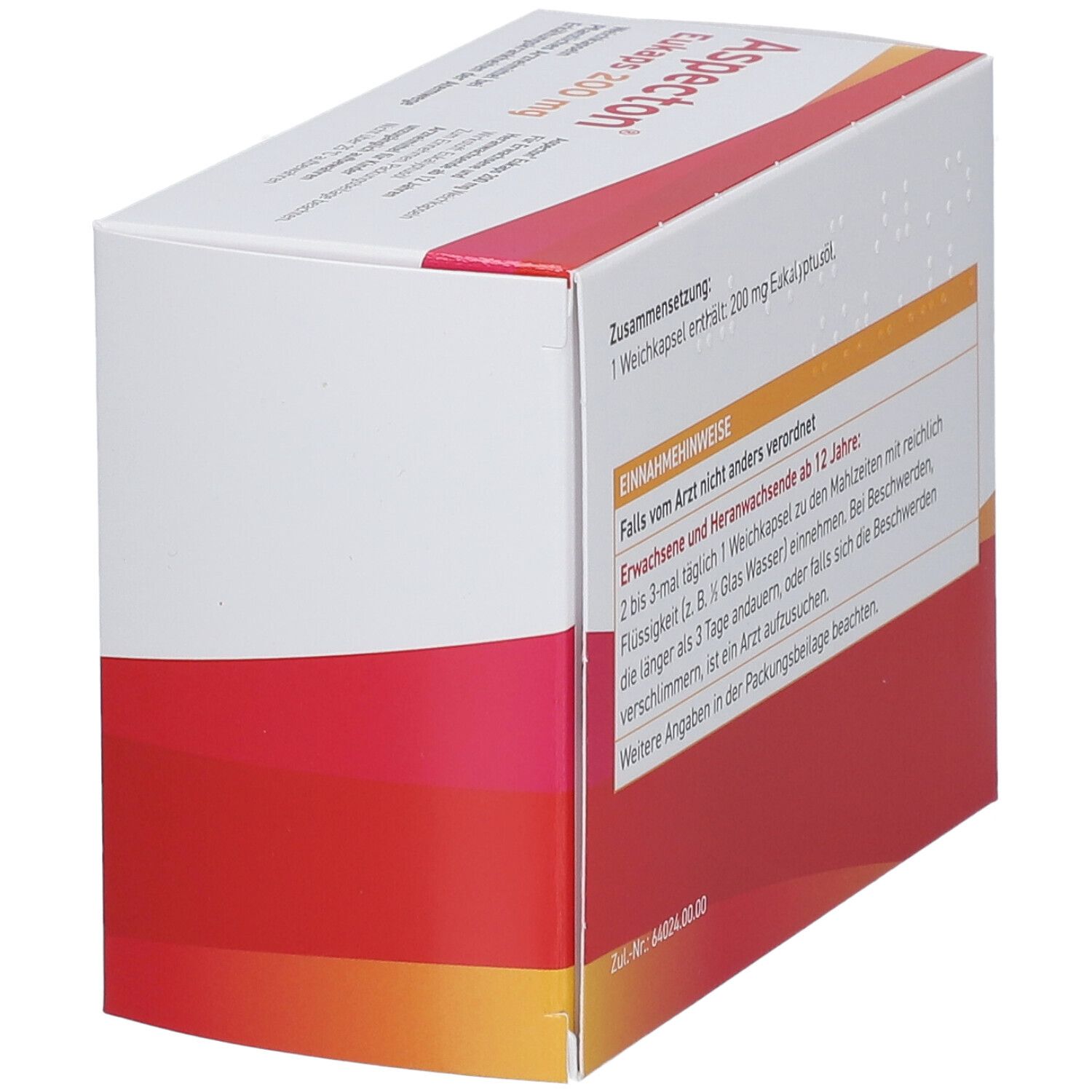 Aspecton® Eukaps 200 mg 100 St - Shop Apotheke