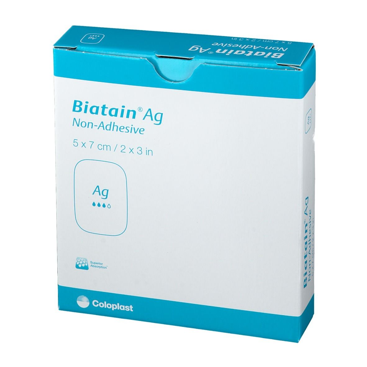 BIATAIN® Ag Schaumverband mit Silber nicht-haftend 5 x 7 cm 5 St - Shop ...