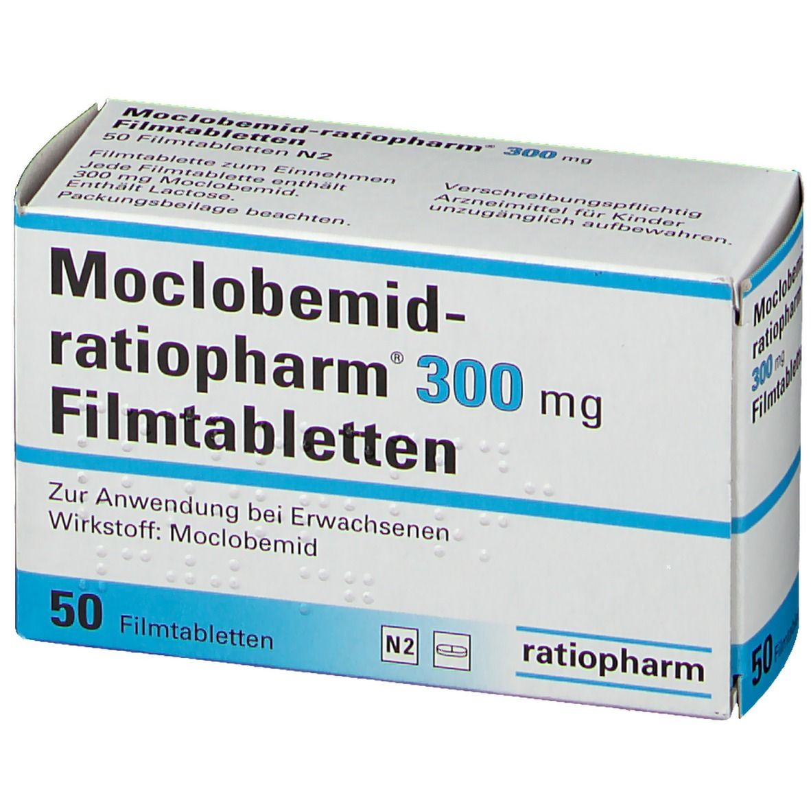 Moclobemid-ratiopharm® 300 mg 50 St mit dem E-Rezept kaufen - Shop Apotheke