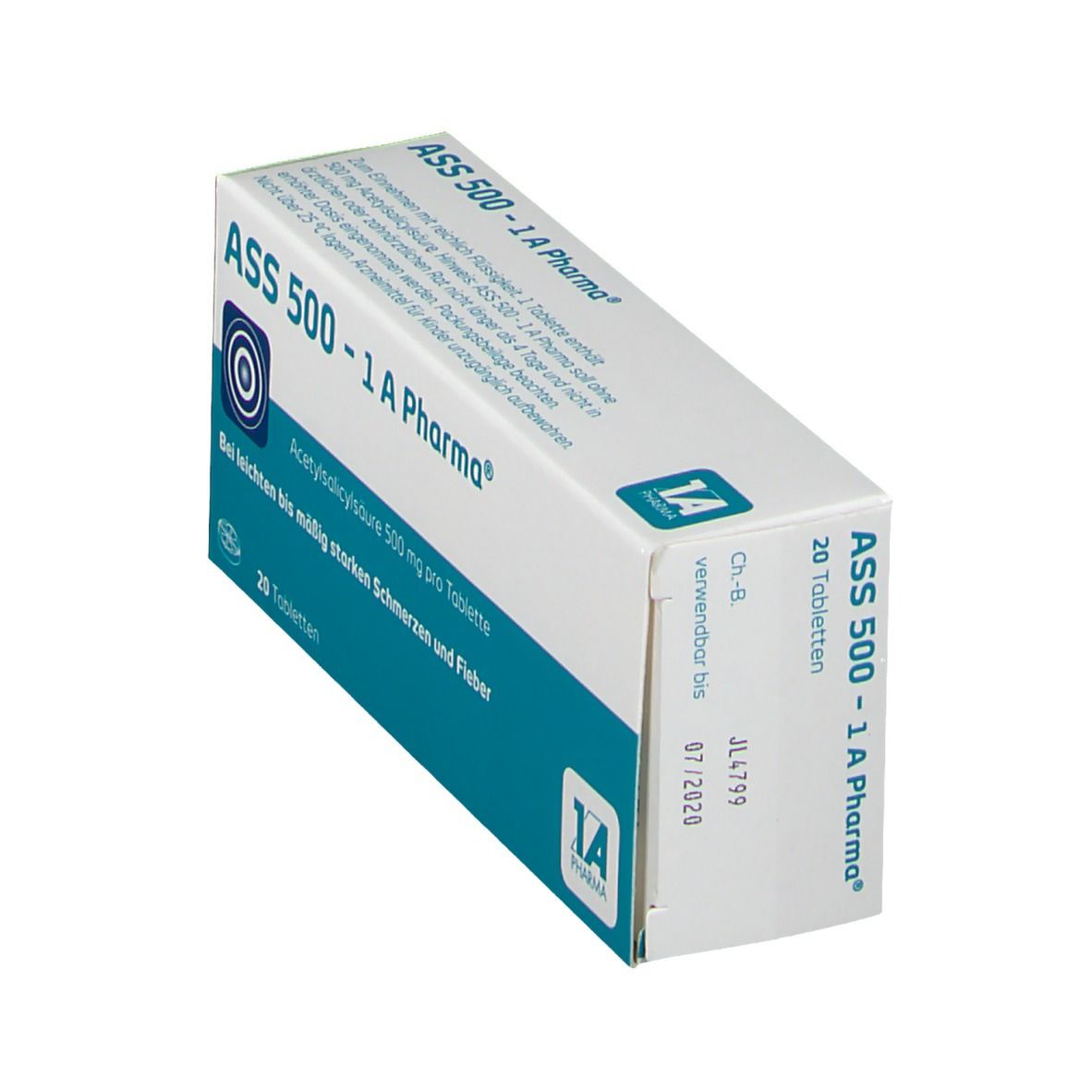 ASS 500 - 1 A Pharma® 20 St - Shop Apotheke