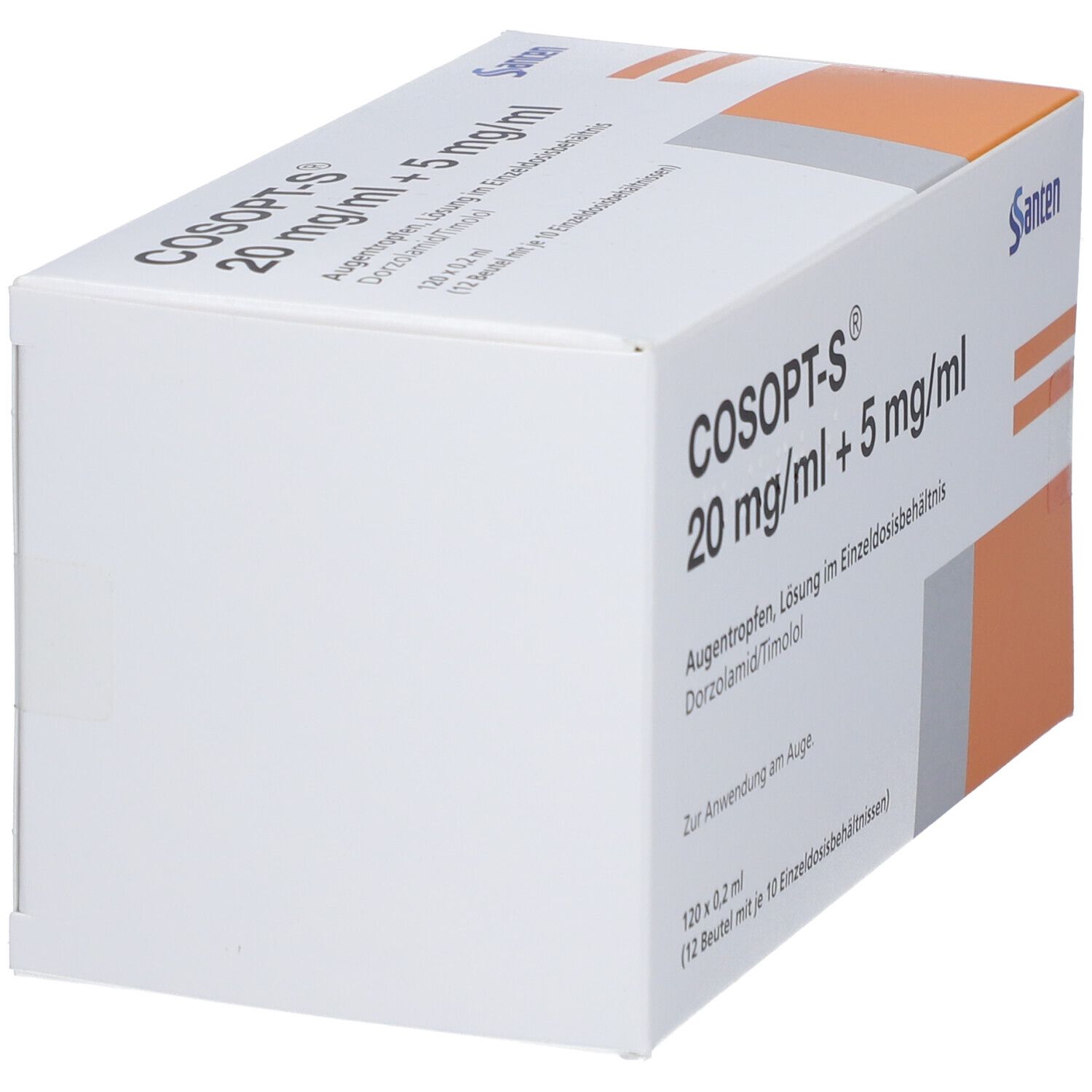 COSOPT-S 20 mg/ml+5 mg/ml Augentr.i.Einzeldosisbe. 120x0,2 ml mit dem E ...