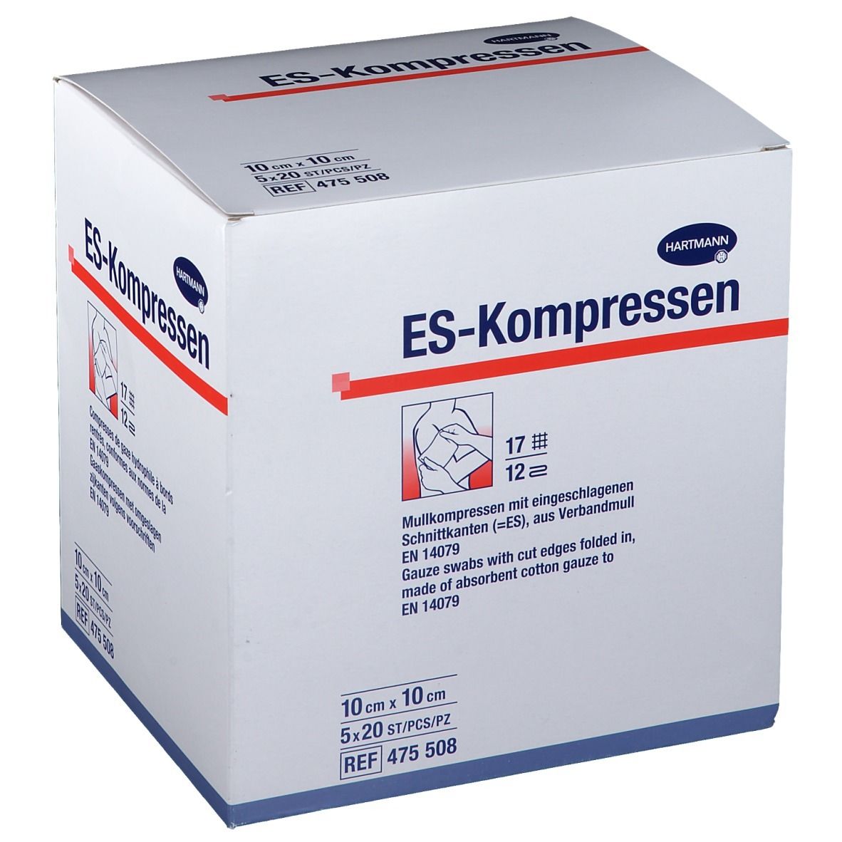 ES-Kompressen steril 12-fach 10 x 10 cm 5x20 St - shop-apotheke.com