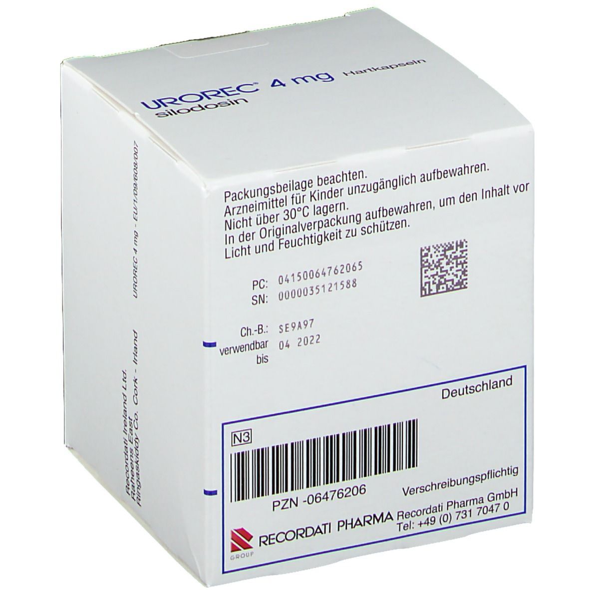 UROREC® 4 mg 100 St mit dem E-Rezept kaufen - Shop Apotheke