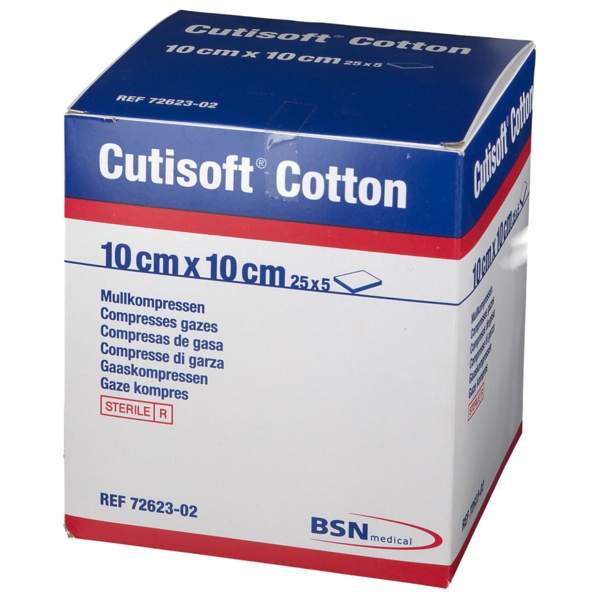 Cutisoft® Cotton 10 cm x 10 cm 25x5 St - Shop Apotheke