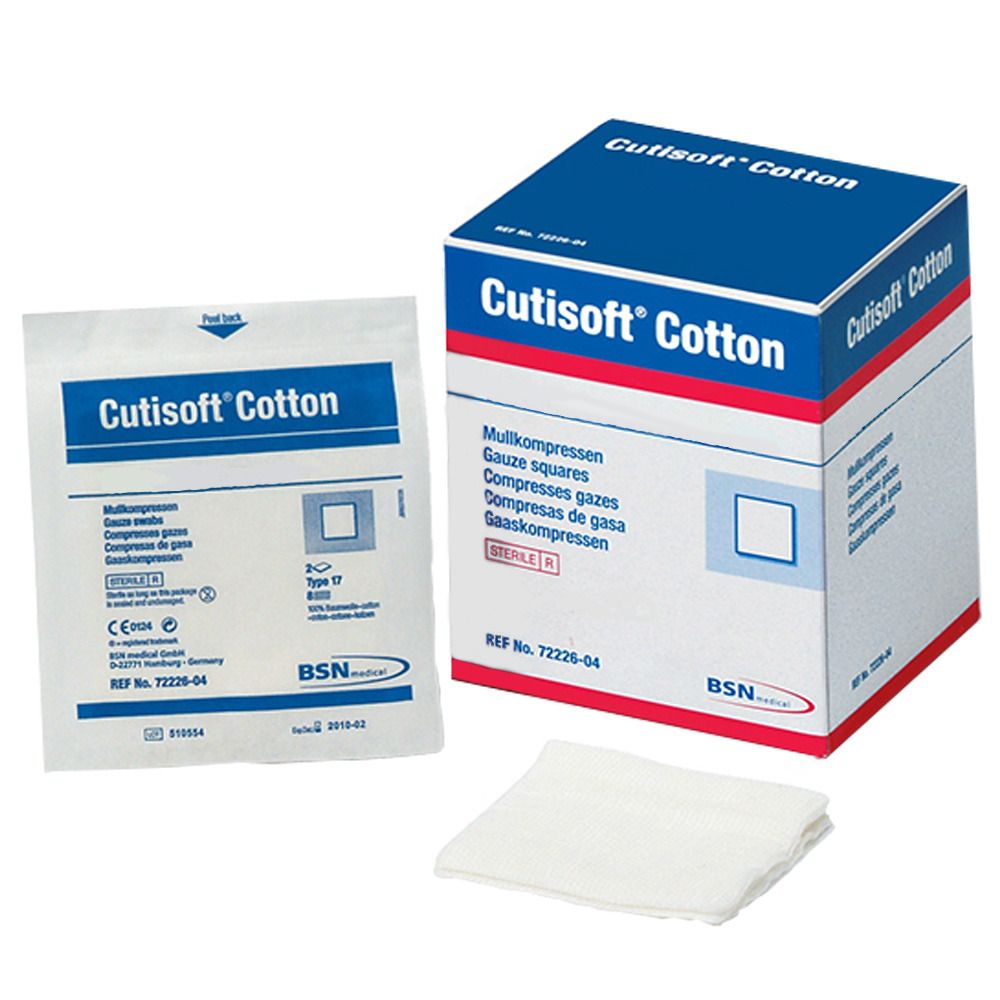Cutisoft® Cotton 10 cm x 10 cm 20x5 St - Shop Apotheke