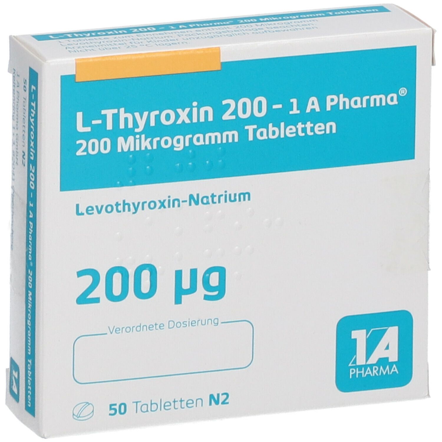 L-Thyroxin 200 - 1 A Pharma® 50 St mit dem E-Rezept kaufen - Shop Apotheke