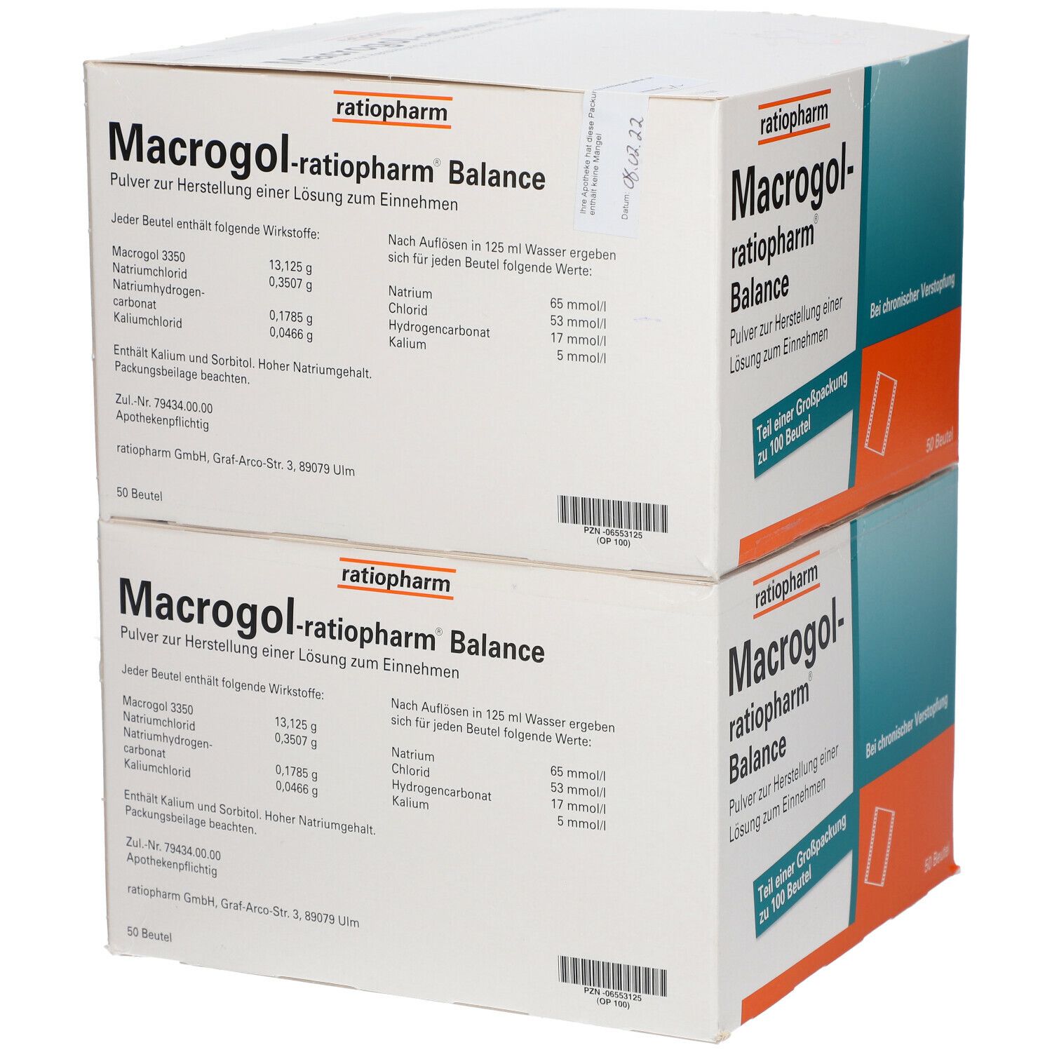 Macrogol-ratiopharm® Balance 100 St - shop-apotheke.com