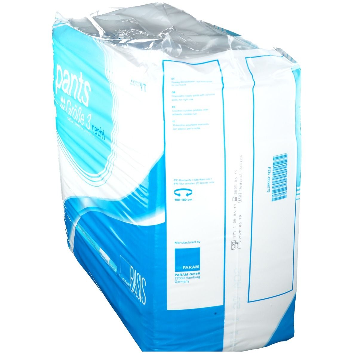 PARAM Pants Basis Größe 3 Nacht 20 St - Shop Apotheke