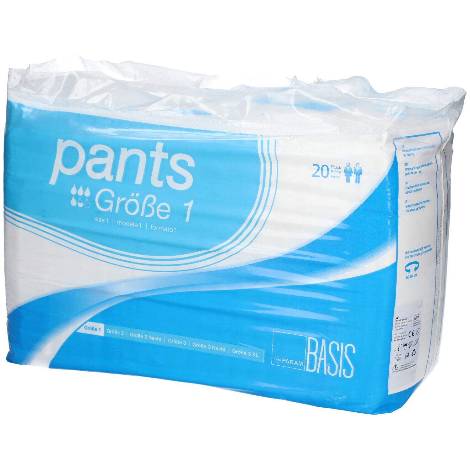 PARAM Pants Basis Größe 1 Tag 20 St - Shop Apotheke