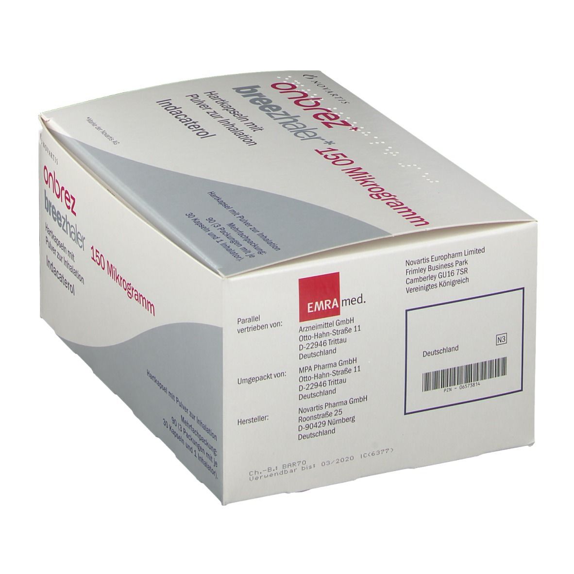 Onbrez Breezhaler 150 µg 3x30 St mit dem E-Rezept kaufen - Shop Apotheke