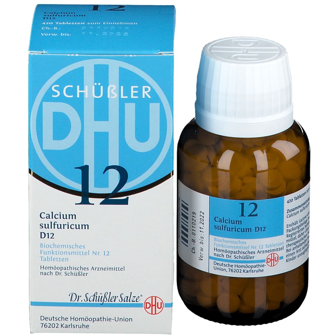 DHU Schüßler-Salz Nr. 12® Calcium sulfuricum D12 420 St - shop-apotheke.com