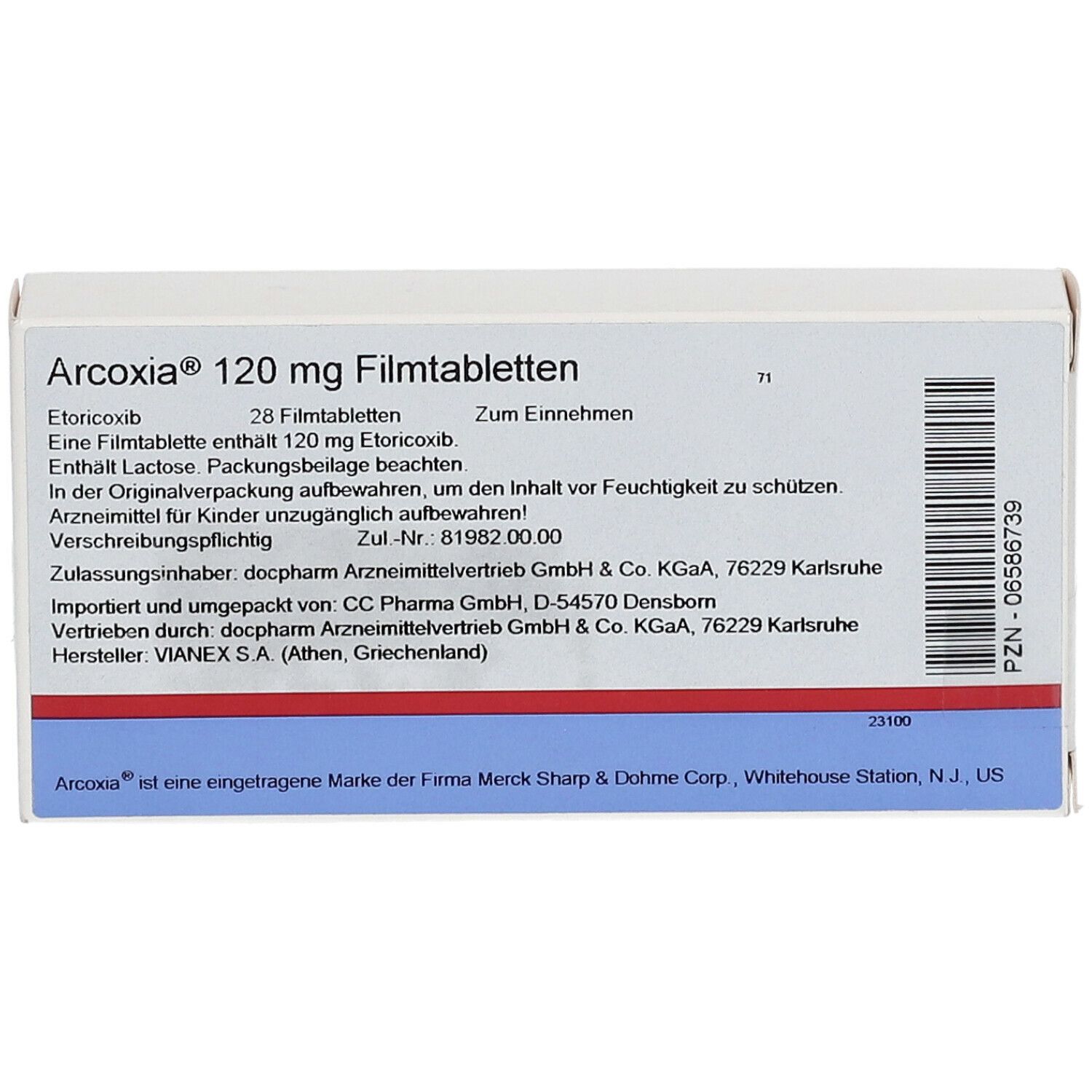 ARCOXIA 120 mg Filmtabletten 28 St mit dem E-Rezept kaufen - Shop Apotheke