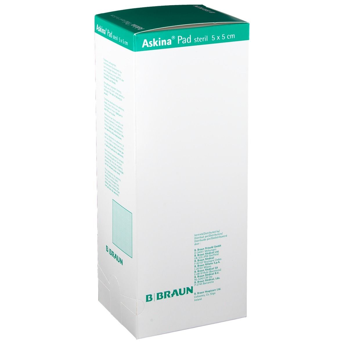 Askina® Pad Wundauflage 5 x 5cm nichthaftend 100 St - Shop Apotheke