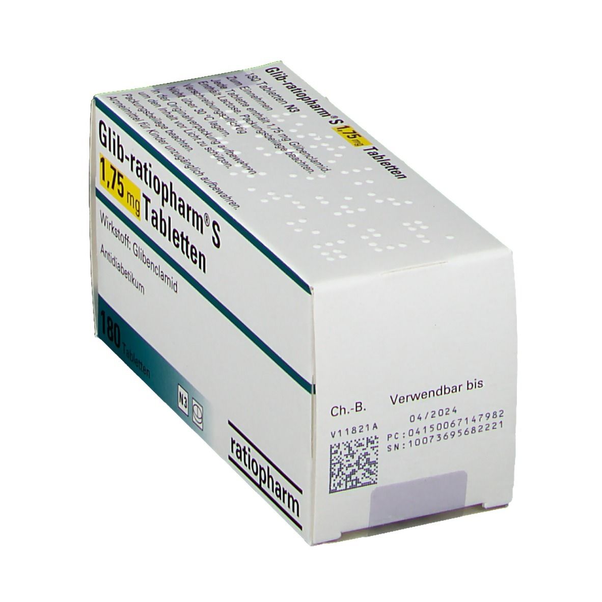 Glib-ratiopharm® S 1,75 mg 180 St - shop-apotheke.com