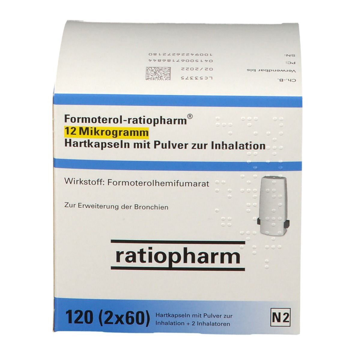 Formoterol-ratiopharm® 12 µg 2x60 St - shop-apotheke.com