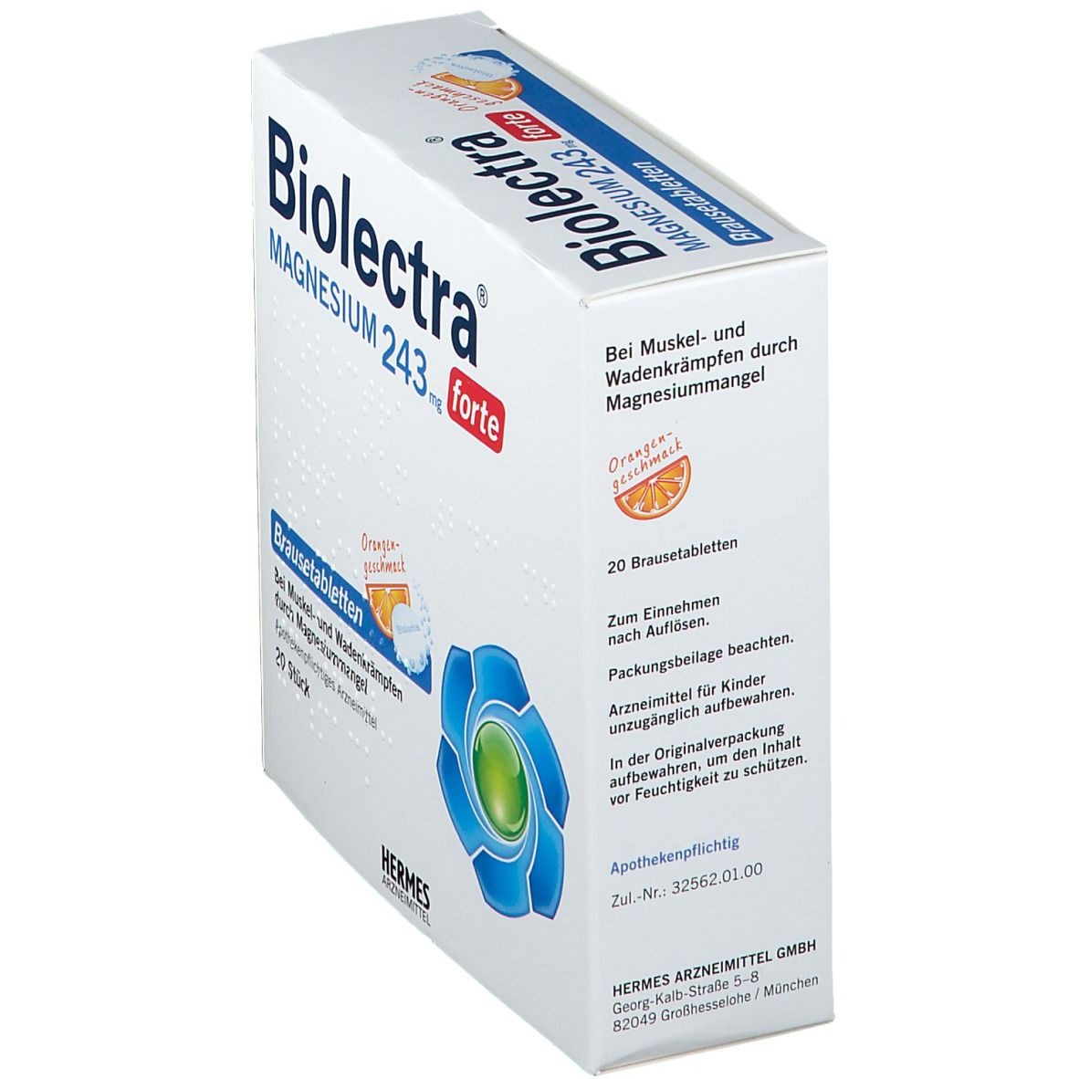 Biolectra® Magnesium 243 mg forte Brausetabletten Orange 20 St - shop ...