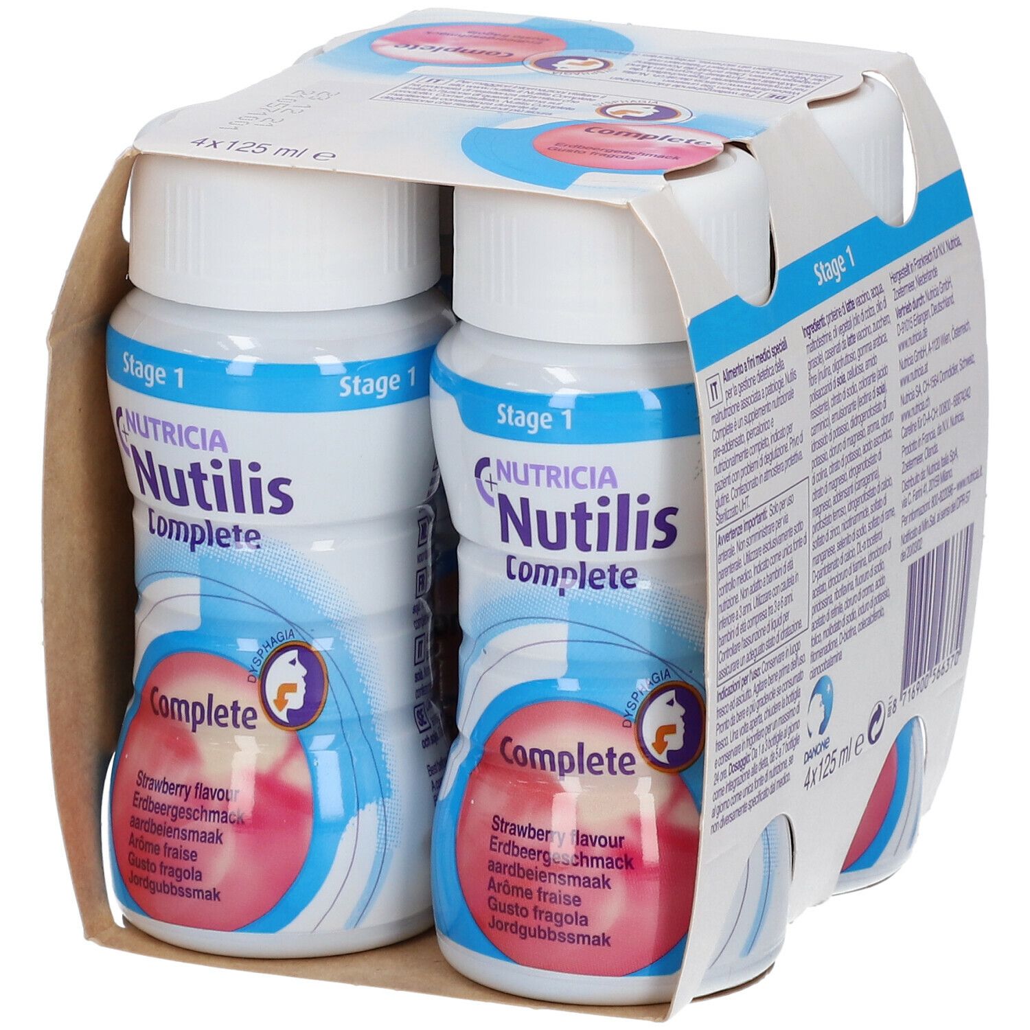 Nutilis Complete Erdbeere 4x125 ml - Shop Apotheke