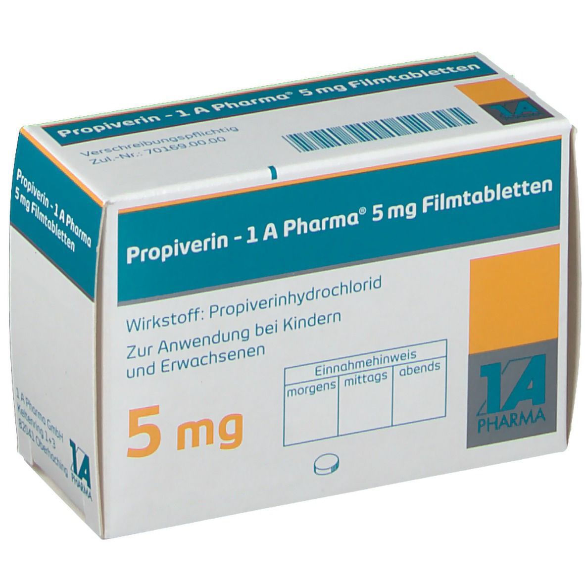 Propiverin - 1 A Pharma® 5 mg 49 St - shop-apotheke.com