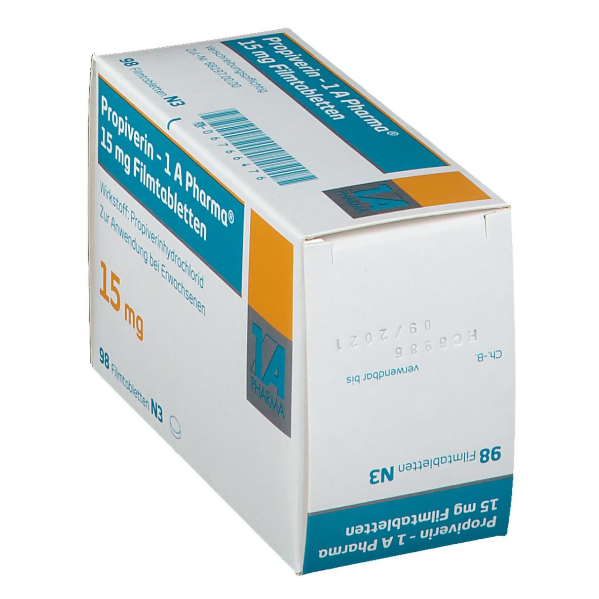 Propiverin - 1 A Pharma® 15 mg 98 St - shop-apotheke.com