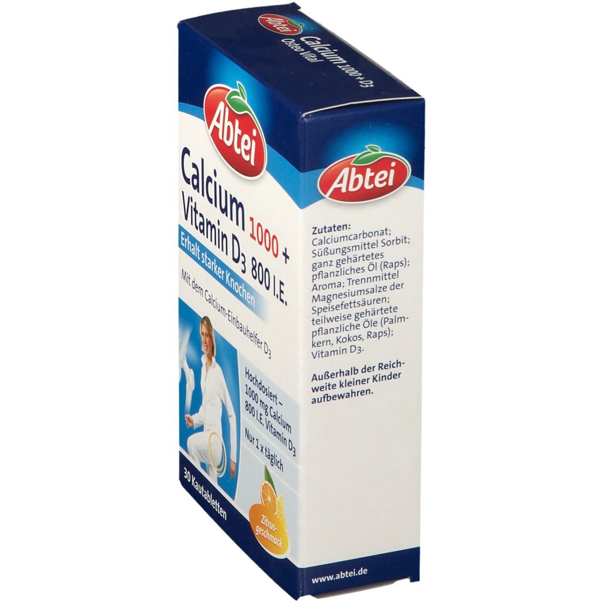 Abtei Calcium 1000 + D3 Osteo Vital Kautabletten 30 St - shop-apotheke.at